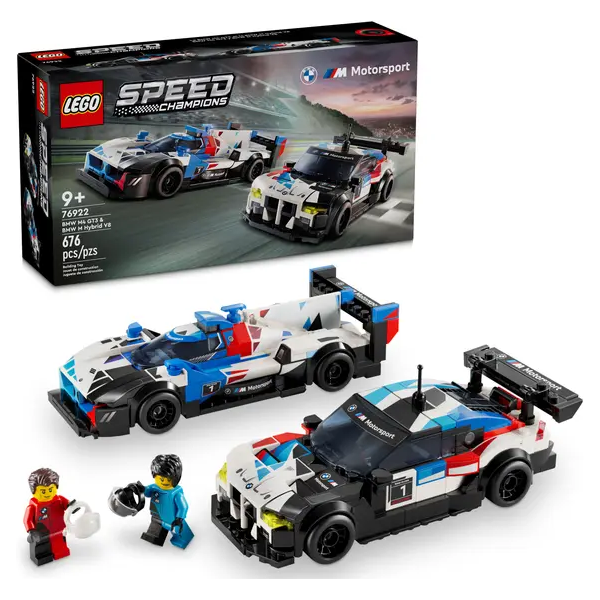 LEGO SPEED CHAMPIONS BMW M4 GT3 and BMW M Hybrid V8 Race Cars (76922 ...